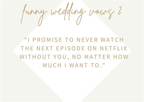 Funny Wedding Vows Examples