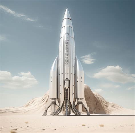 Free Ai Image Futuristic Space Rocket With Fantasy Design