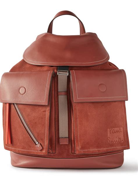 Paul Smith Leather And Suede Backpack Paul Smith