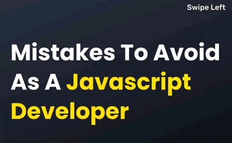Deepak Kumar Kesharwani On Linkedin Mistake To Avoid As A Javascript
