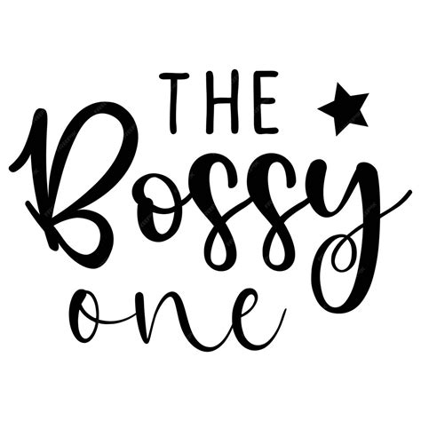 Una Caligrafía En Blanco Y Negro Que Dice El Mandón Vector Premium