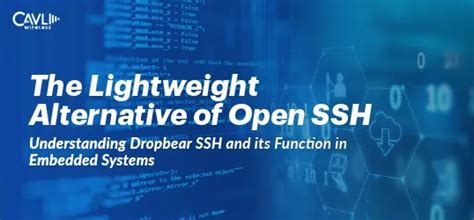 Dropbear Ssh Lightweight Ssh For Iot Device Management