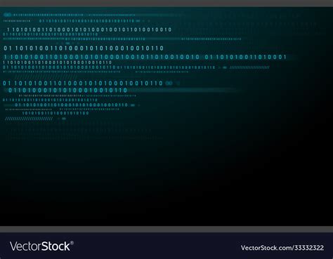 Abstract Technology Background Binary Data Vector Image