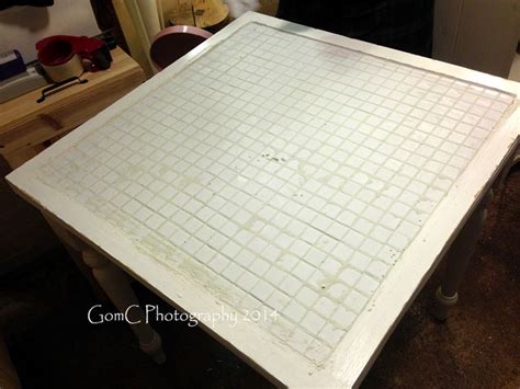 테이블 상판 셀프 리폼하기모자이크 타일 붙임 모자이크타일 테이블 상판 타일