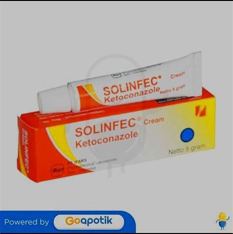 Solinfec Ketoconazole Salep Obat Gatal Selangkangan Kurap Kadas Eksim Kutu Air Panu Salep Obat