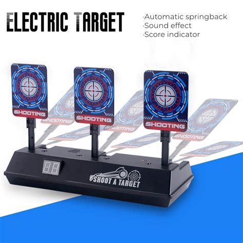 auto reset electric target for nerf guns bullets toys for beads blaster