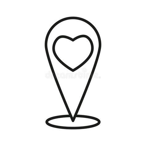 Wedding Location Icon Flat Line Symbol Set Stock Vector Illustration Of Place Icon 340399241