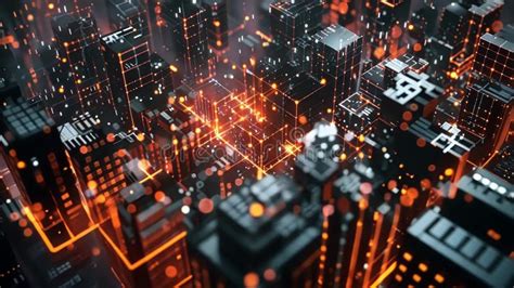 Big Data Flowing Through Futuristic Server Room Connecting Digital Information Stock Video