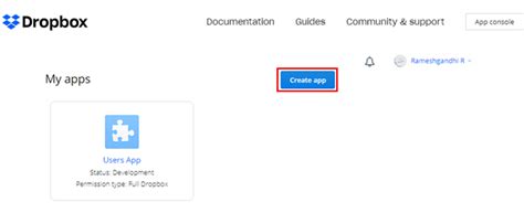 Example How To Get The Access Token Credentials From Dropbox