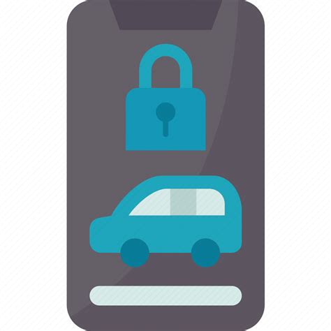 Car Security Lock Mobile Application Icon Download On Iconfinder
