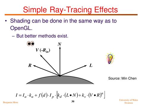 Ppt Computer Graphics 2 Lecture 13 Ray Tracing Techniques Powerpoint
