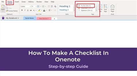 How To Make A Checklist In Onenote Quick Guide Presentationskillsme