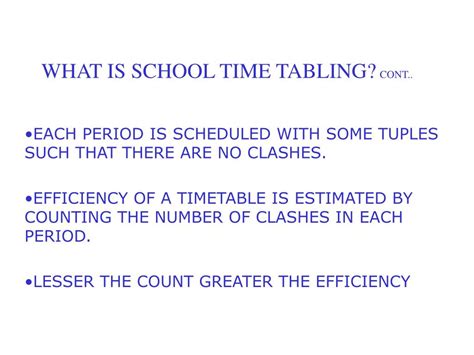 Ppt A Parallel Genetic Algorithm For Solving The School Time Tabling
