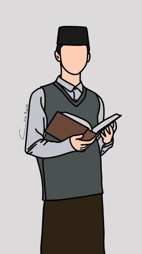 Gambar Santri Kartun