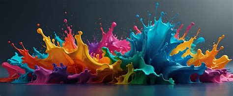 생생한 페인트 스플래시 8k 데스크탑 배경화면 생성 Ai 생생한 페인트 스플래시 8k 데스크탑 배경화면 생성 Ai 생생한 페인트 스플래시 8k 바탕 화면 배경 무늬