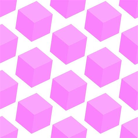 Premium Vector Pattern Flat Isometric Cube Geometry