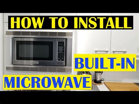 How To Install Microwave Under Cabinet