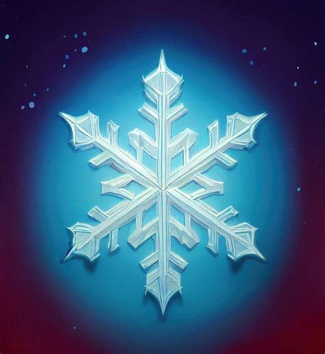 Beautiful Illustration Of An Animation Snowflake Render Version Ai Generated Image Stock