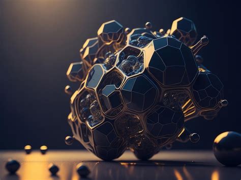 Premium Ai Image Molecular Design Closeup Ai Generative