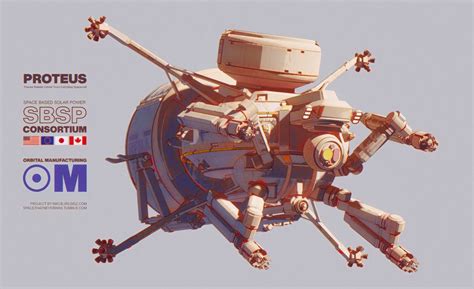 Proteus Drone Maciej Rebisz Space Ship Concept Art Concept Ships