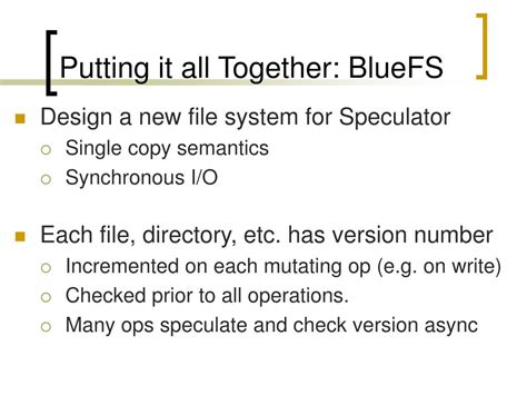 Ppt Speculative Execution In A Distributed File System Powerpoint Presentation Id 4726222