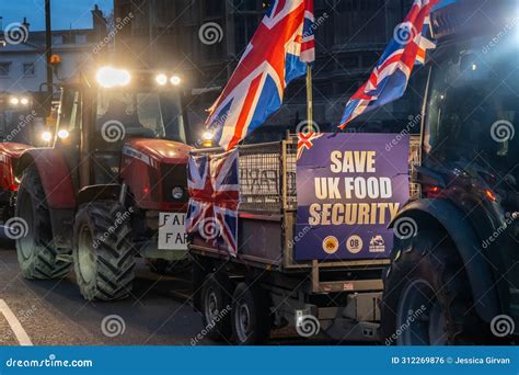 Wembley London 25 March 2024 British Farmers Taking Part In A