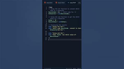 Chr And Ord Function In Php Programming War Trending Shorts Coding