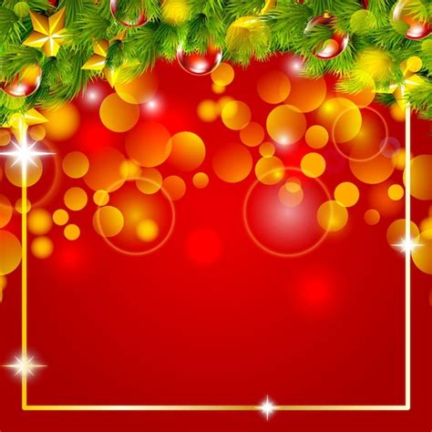 사각형 프레임 크리스마스 반짝이 소셜 미디어 게시물 텍스트 복사 공간 벡터 일러스트 레이 션 프리미엄 벡터