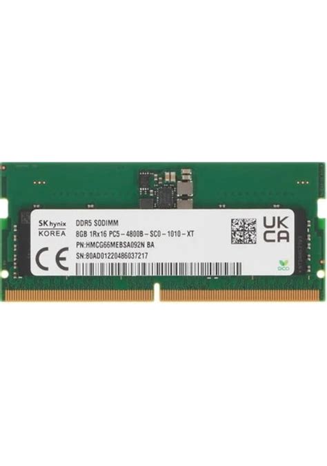Sk Hynix Hmcg66mebsa092n 8 Gb Ddr5 4800 Mhz Cl40 Non Ecc Notebook Ram Fiyatları Ve Özellikleri