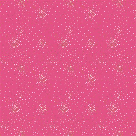 CS107 SR1M Cotton Steel Basics Clusters Strawberry Metallic Fabric