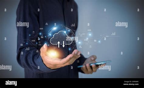 Cloud Computing Shown In Hand Cloud Technology Data Storage Data