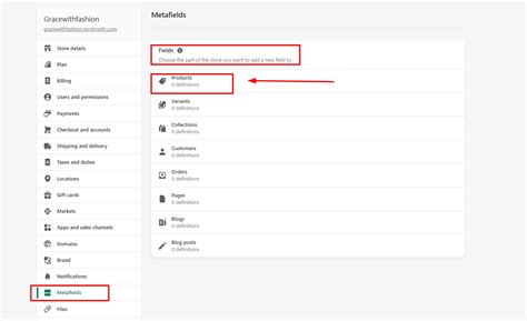 Shopify Metafields Shopify To Discogs Sync
