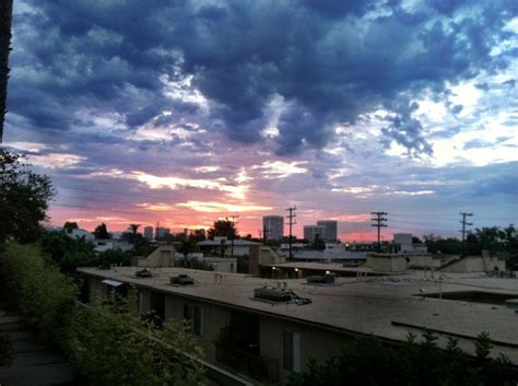 Sunset Over Urban Area