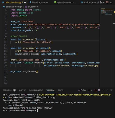 Resolved Modulenotfounderror No Module Named Dhansdk Apis