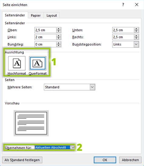 Hoch Und Querformat In Einem Dokument [2025]