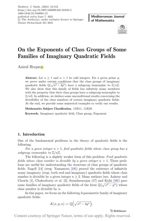 On The Exponents Of Class Groups Of Some Families Of Imaginary