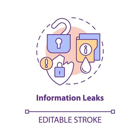 Information Leaks Concept Icon Outstaffing Drawback Abstract Idea Thin Line Illustration Poor