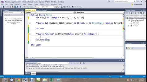 Vb Functions Arrays Youtube