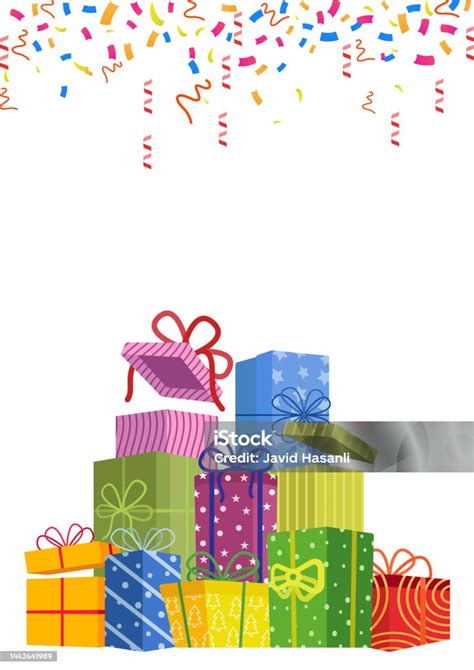 메리 크리스마스와 새해 복 많이 받으세요 선물 상자 세트 휴일 배너 웹 포스터 전단지 세련된 브로셔 인사말 카드 표지 크리스마스