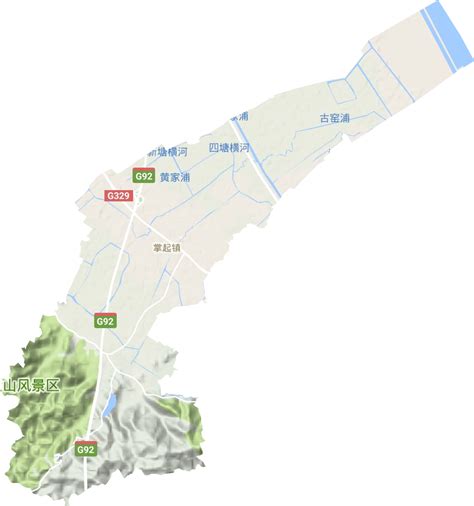 慈溪市高清地形地图 Bigemap Pro数据要素设计软件ded