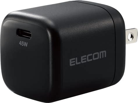 Amazon エレコム 充電器 65w Usb Pd対応 Type Cケーブル付属 2m 小型 Type C 1ポート Pps対応 Gan Ii採用 Pse認証 ブラック