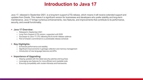 Java 17 Features And Implementationpptx