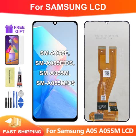 Original Lcd For Samsung Galaxy A05 A05s A055 A057 Lcd Original Display Touch Screen With Frame