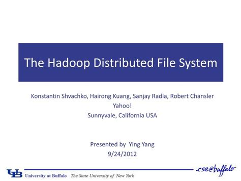 ppt the hadoop distributed file system powerpoint presentation free