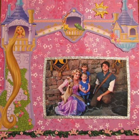 Rapunzel Disney Scrapbooking Layouts Disney