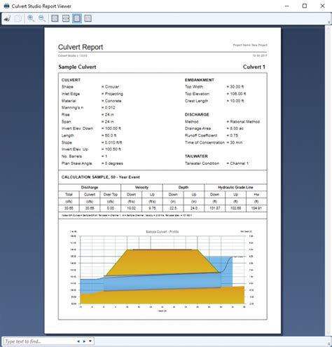 How To Print Culvert Reports Learn Culvert Studio