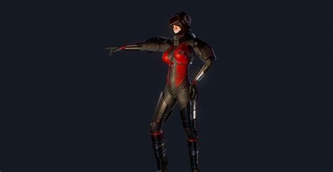Sci Fi Female Scout 3d Model Cgtrader