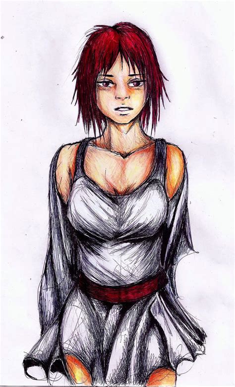 Redhead Anime Girl By Albasfate On Deviantart