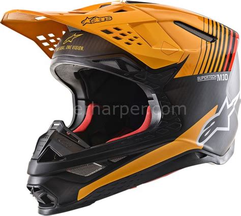 Supertech M10 Dyno Mx Helmet Black Orange