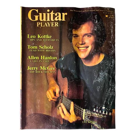 Vtg Guitar Player Magazine August 1977 Leo Kottke Tom Scholz No Label